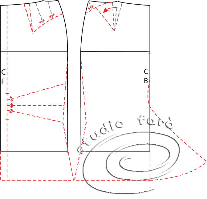 Studio Faro | Ruche Skirt with Fishtail