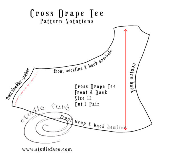 Studio Faro | Cross Drape Tee