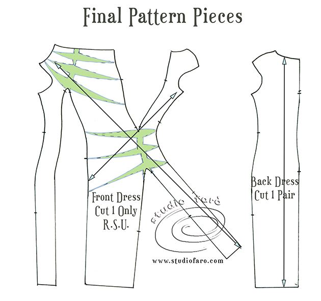 Studio Faro | Twist Panel Jersey Dress