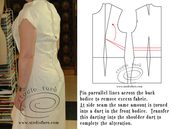 Studio Faro | Dress Pattern Alteration - Back Dress too Long