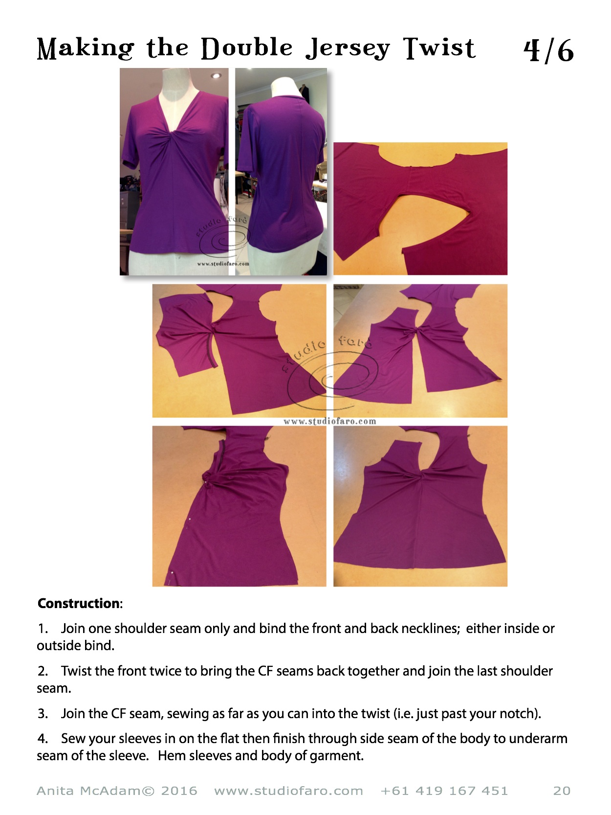 Studio Faro | Learn Pattern Making using my Online Resources