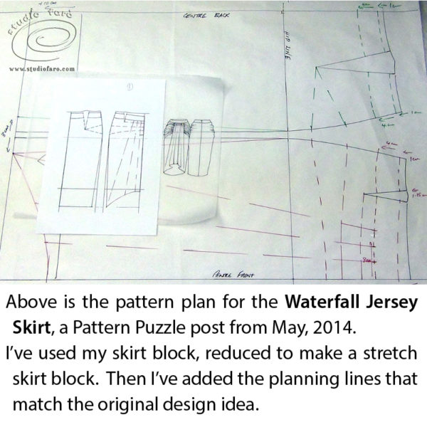 Studio Faro | Waterfall Jersey Skirt - First Sample