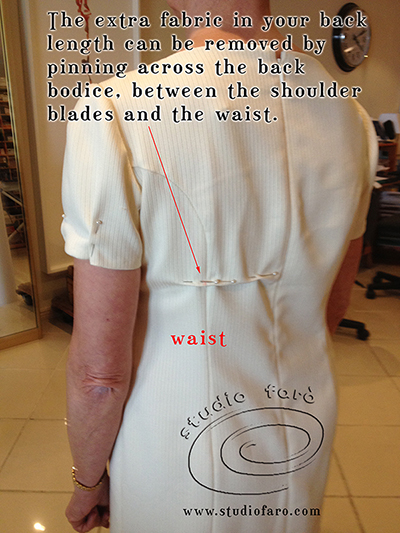 Studio Faro | Pattern Fix - Back Dress too Long