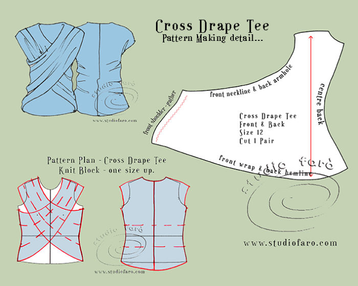 Studio Faro | Cross Drape Tee