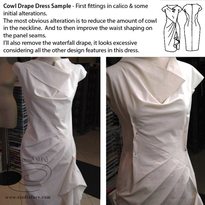 Studio Faro | Cowl Drape Dress - First Sample