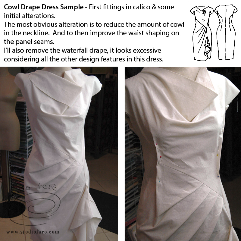 Studio Faro | Cowl Drape Dress - First Sample