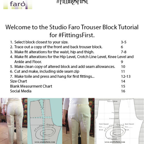 Studio Faro | Sewing patterns, garment blocks and all the instructions ...