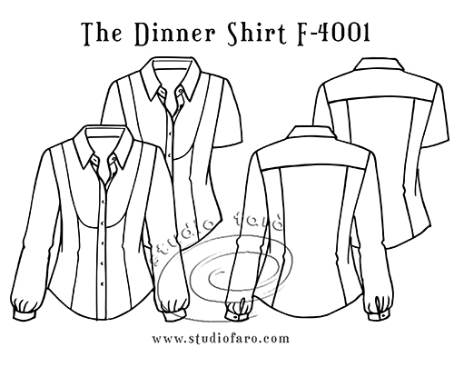Studio Faro | Dinner Shirt Sewing Pattern Variations