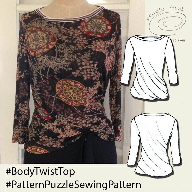 Studio Faro | Body Twist Tee Sewing Pattern Release