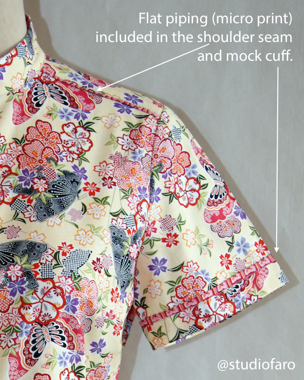 Studio Faro | Short Sleeve Pattern Making with a Mock Cuff – FREE PDF