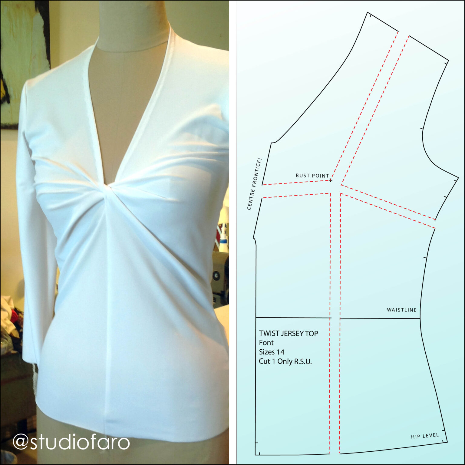 Studio Faro | Jersey Twist Top – Sewing Pattern Release