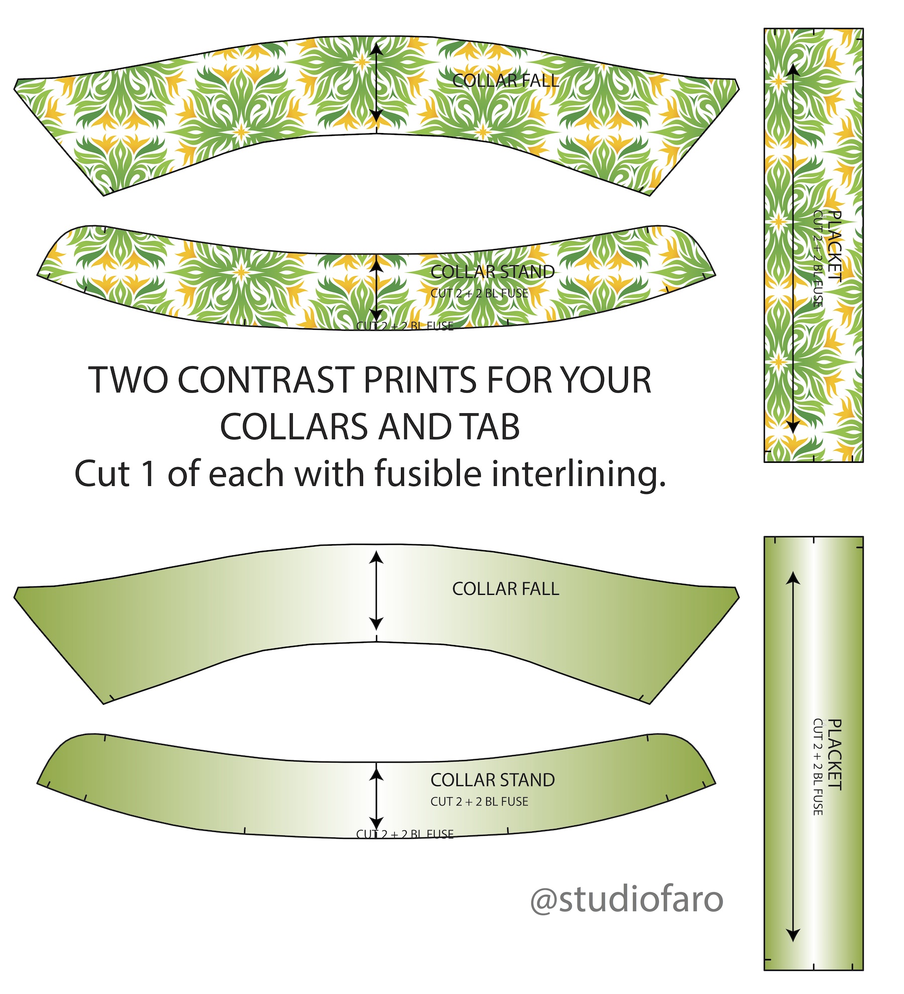 Studio Faro | Casual and Work Ready – Tab Polo Tee PDF Sewing Pattern