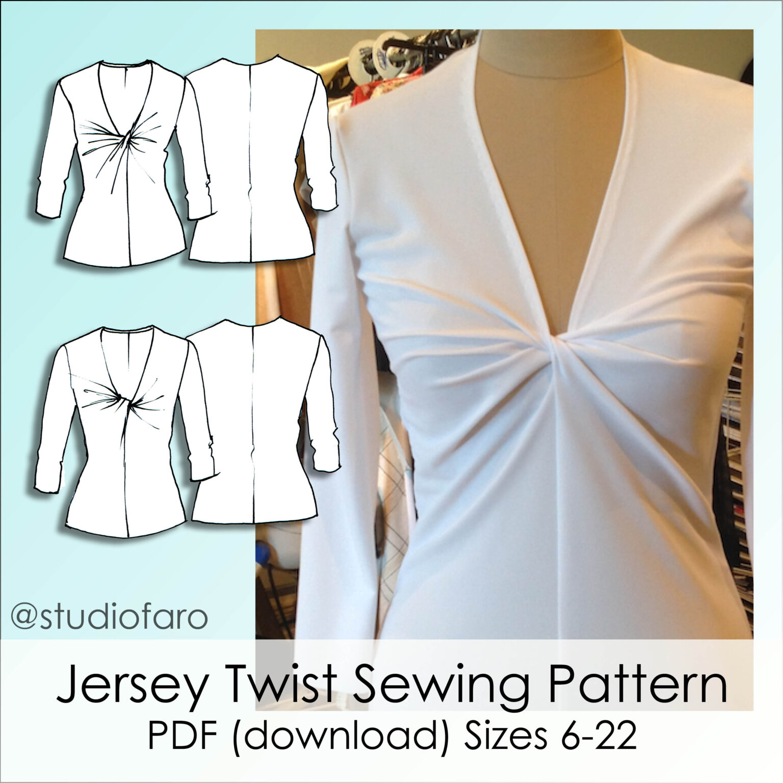 Studio Faro | Sewing patterns, garment blocks and all the instructions ...